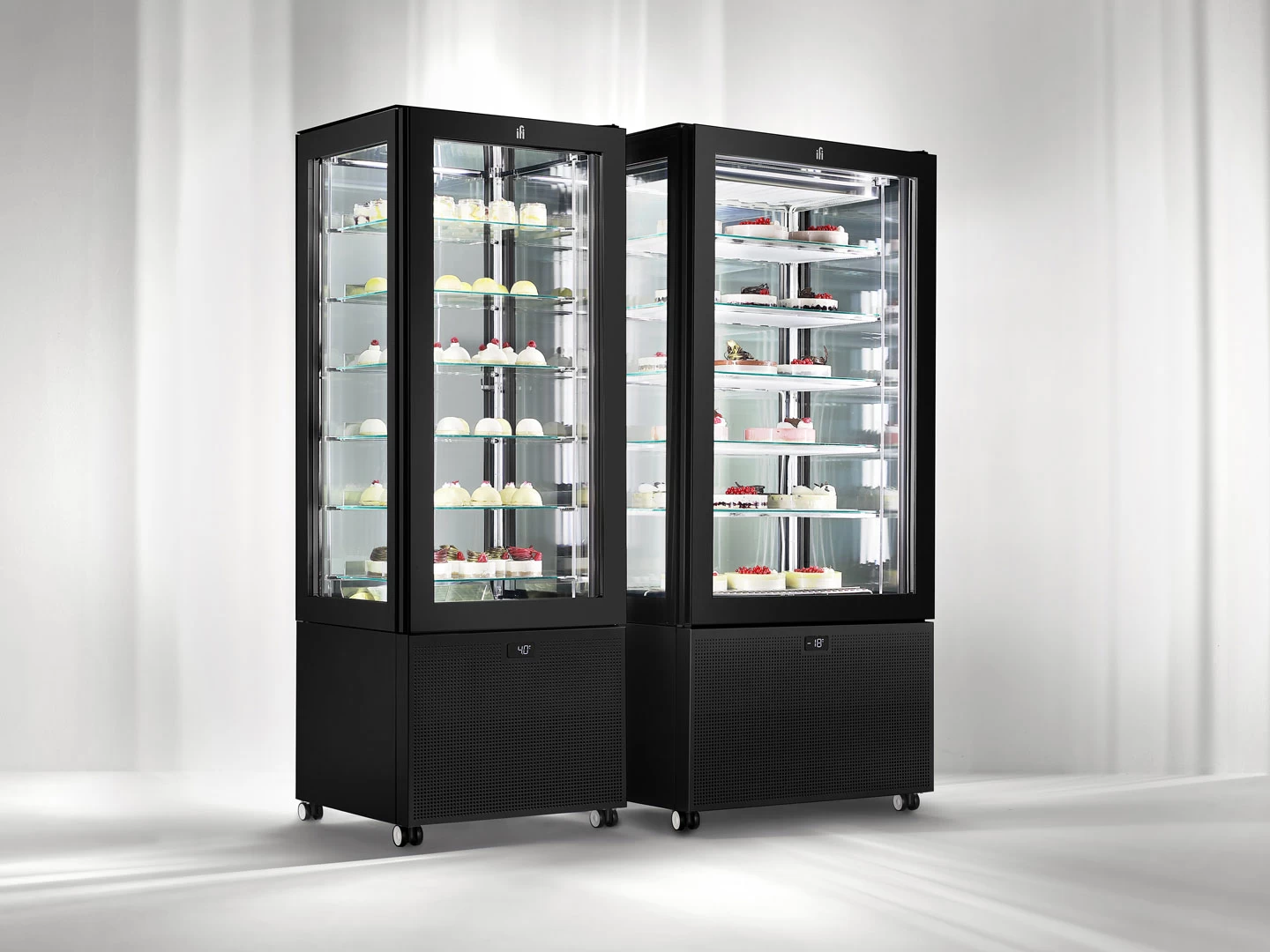 Pivot vertical refrigerated display case- Future-Proof